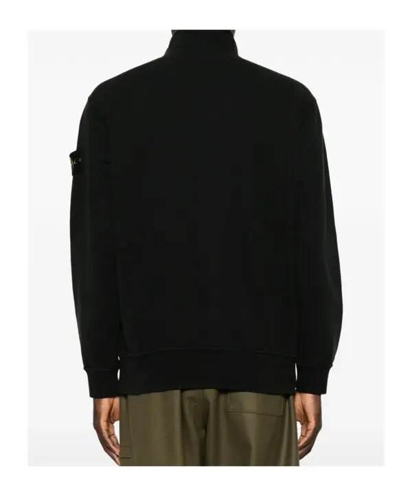 Stone Island Compass-patch Quarter-zip Sweater
