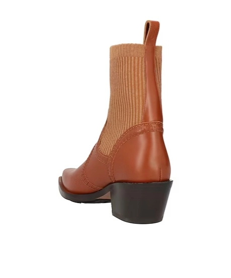 Chloé Minimalist Denim Ankle Boots