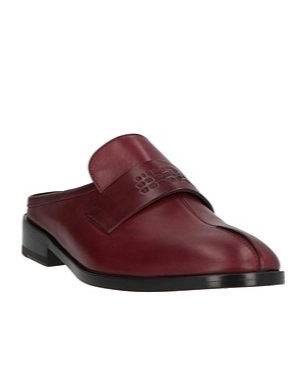 MAISON MARGIELA Simple Leather Wooden Clogs