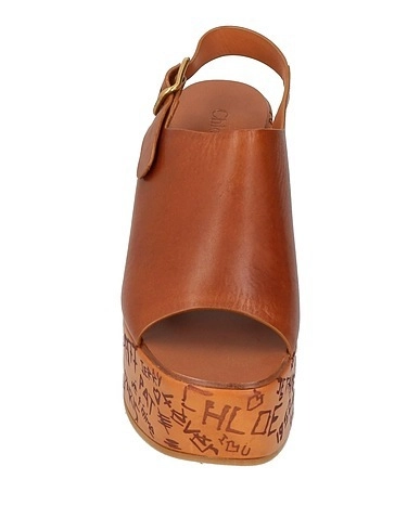 Chloé Leather Wedge Heel Sandals