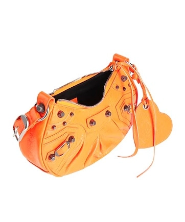 Balenciaga Mediumsize Solidcolor Leather Hobo Bag