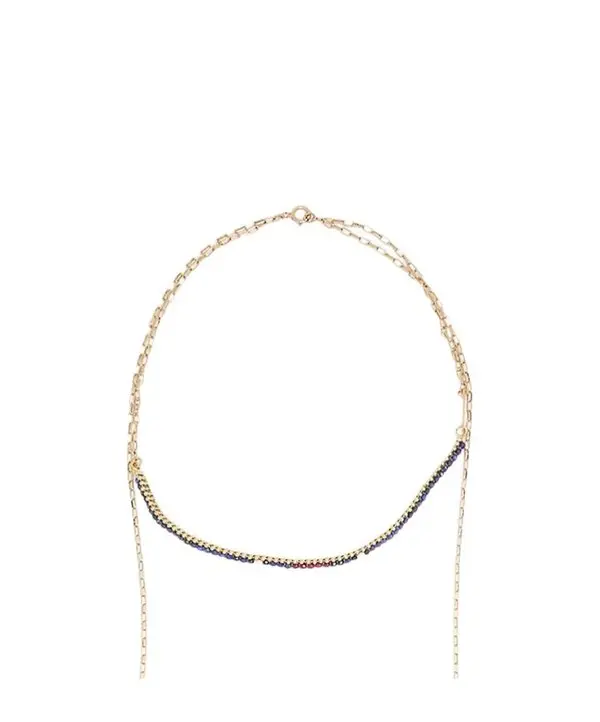 Isabel Marant Étoile Beaded Chain Necklace - Yellow
