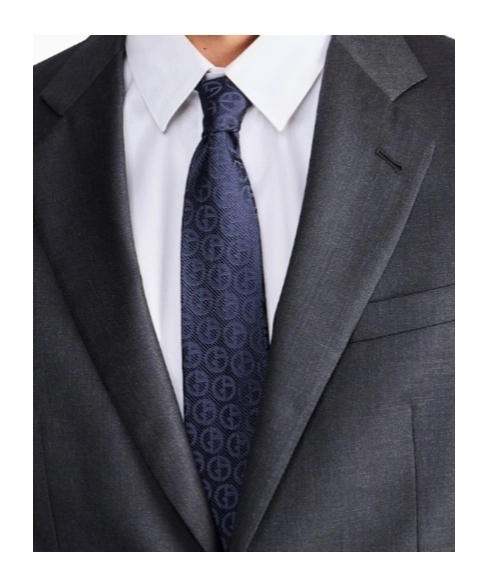 Giorgio Armani Monogram Silk Tie