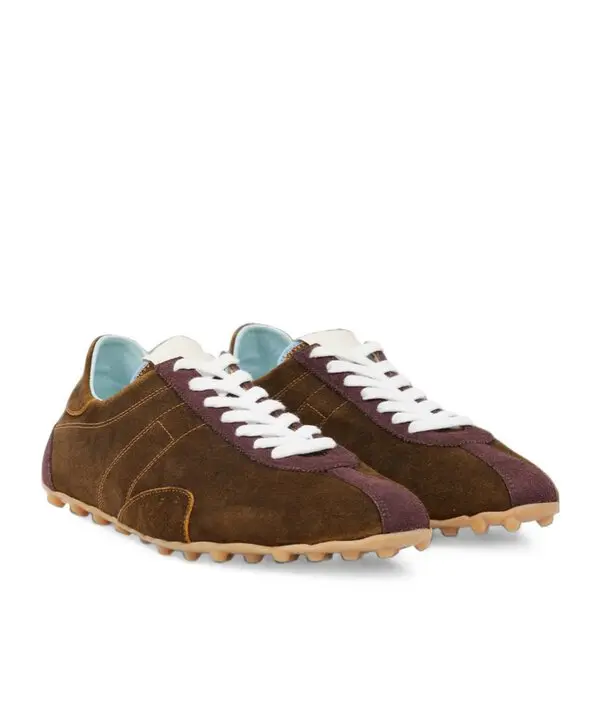MAISON MARGIELA Suede Low-top Sneakers - Brown