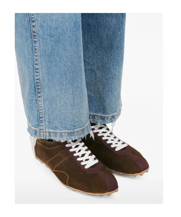 MAISON MARGIELA Suede Low-top Sneakers - Brown