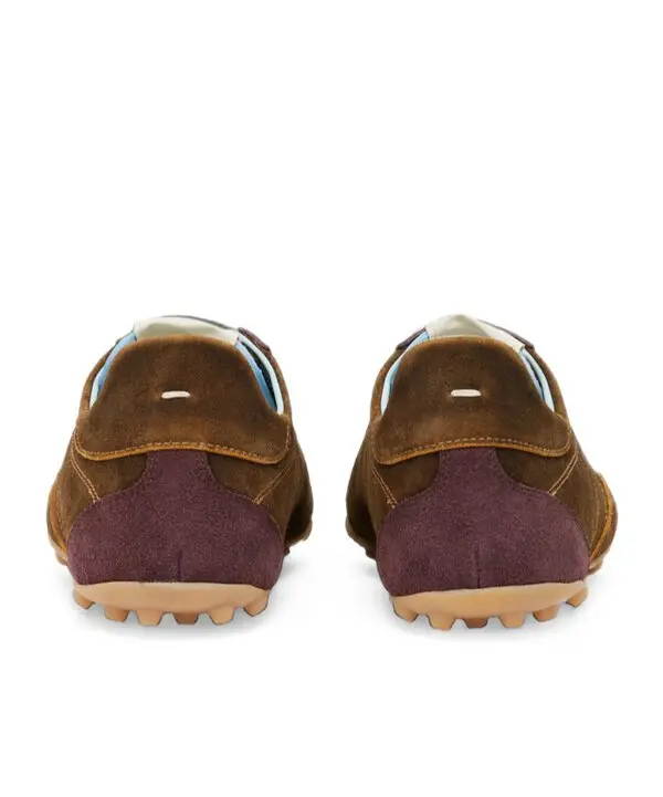 MAISON MARGIELA Suede Low-top Sneakers - Brown