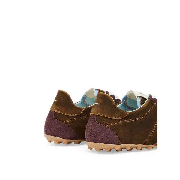 MAISON MARGIELA Suede Low-top Sneakers - Brown