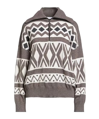 Brunello Cucinelli Multicolored Lightweight Knit Sweater - Khaki
