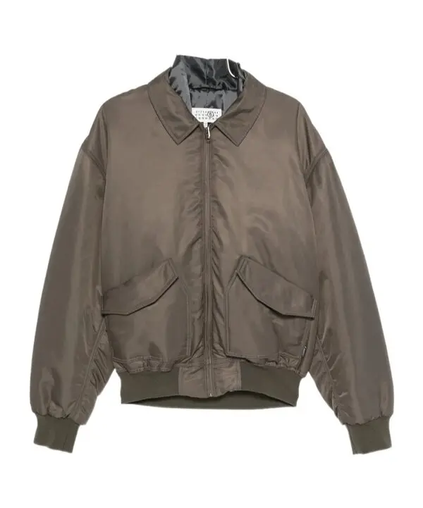MAISON MARGIELA Padded Collar Jacket - Dark Grey