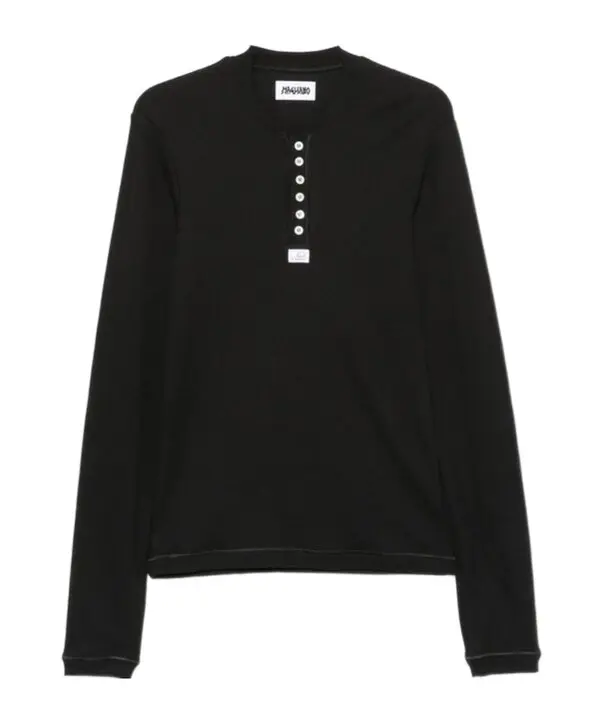 MAGLIANO Long-sleeve Button-front T-shirt