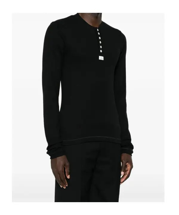 MAGLIANO Long-sleeve Button-front T-shirt