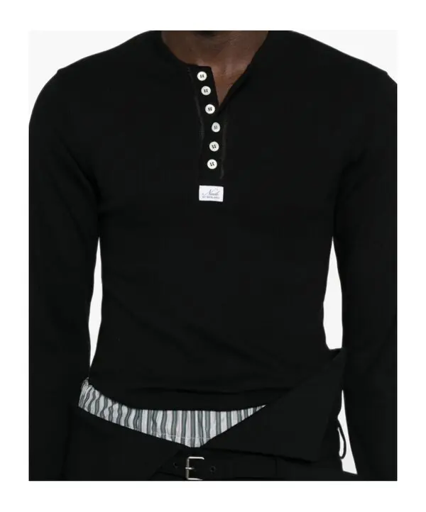 MAGLIANO Long-sleeve Button-front T-shirt