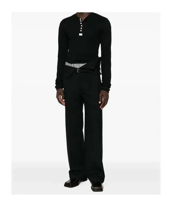 MAGLIANO Long-sleeve Button-front T-shirt