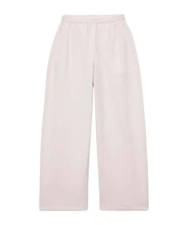 Alexander Wang Logo Print Mid-rise Relaxed Sweatpants - Light Pink