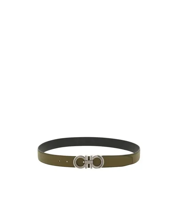 FERRAGAMO Reversible And Adjustable Gancini Belt