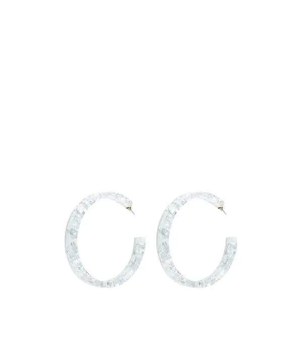 Isabel Marant Étoile Resin Hoop Earrings - White