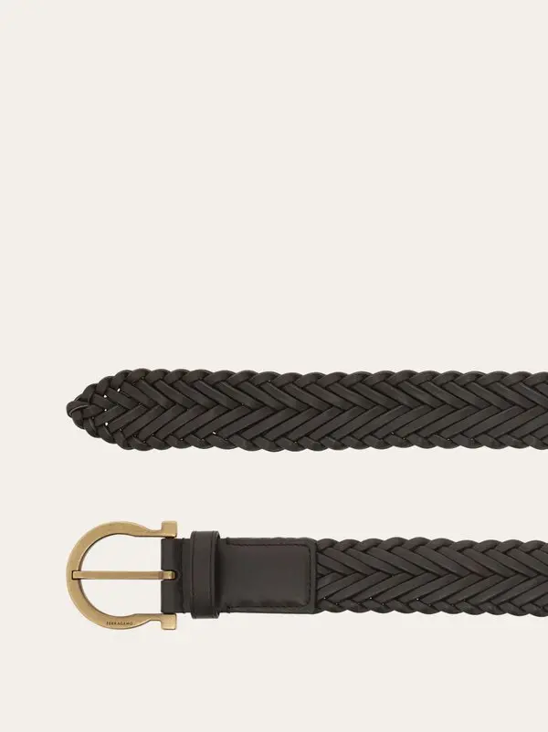FERRAGAMO Gancini Braided Belt
