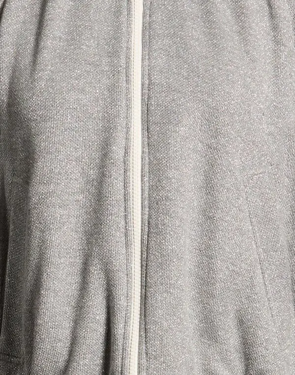 Brunello Cucinelli Two-tone Metallic Knitted Zip Jumper