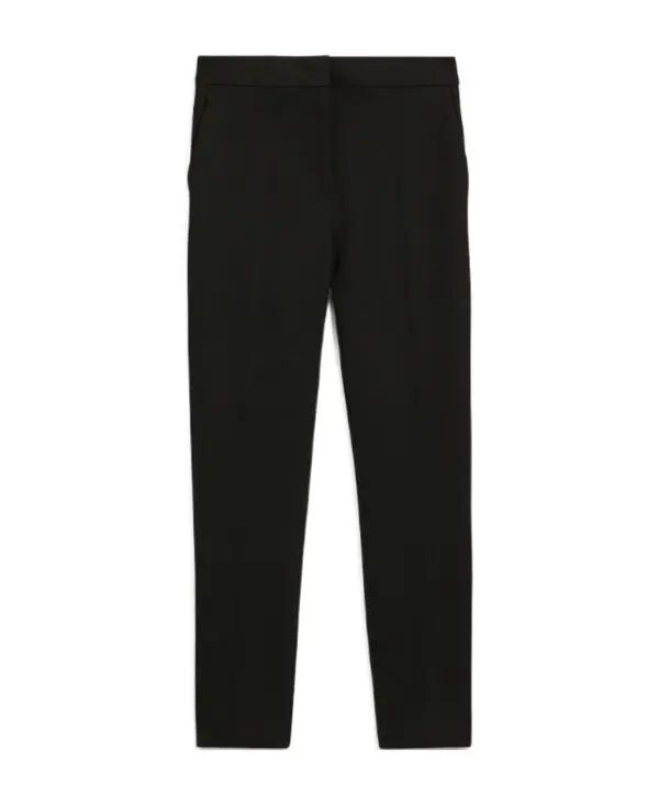 Max Mara Pegno Slim Cut Straight Leg Trousers - Black