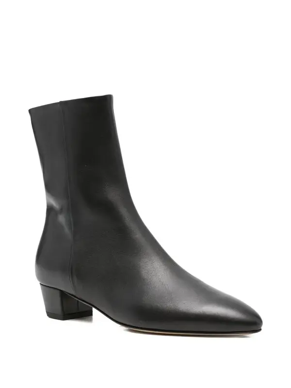 AeydĒ Leather Pointed-toe Ankle Boots