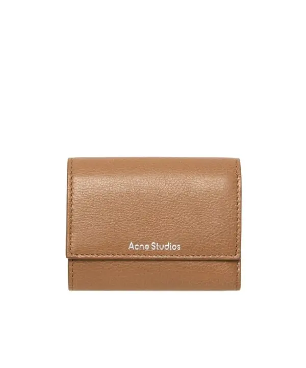 Acne Studios Portefeuille Trifold En Cuir - Brown