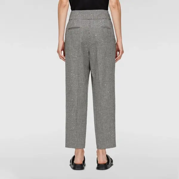 Fabiana Filippi Tapered-leg Checked Trousers