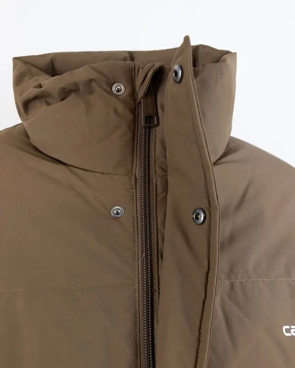 Carhartt Work In Progress Logo Embroidered High-neck Padded Jacket