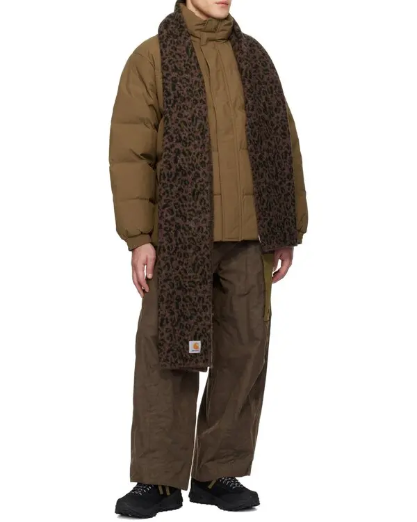 Carhartt Work In Progress Logo Embroidered High-neck Padded Jacket