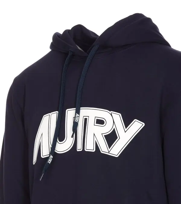 AUTRY Logo-printed Drawstring Hoodie