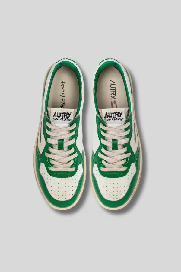 AUTRY Super Vintage Leather Sneakers - Nude