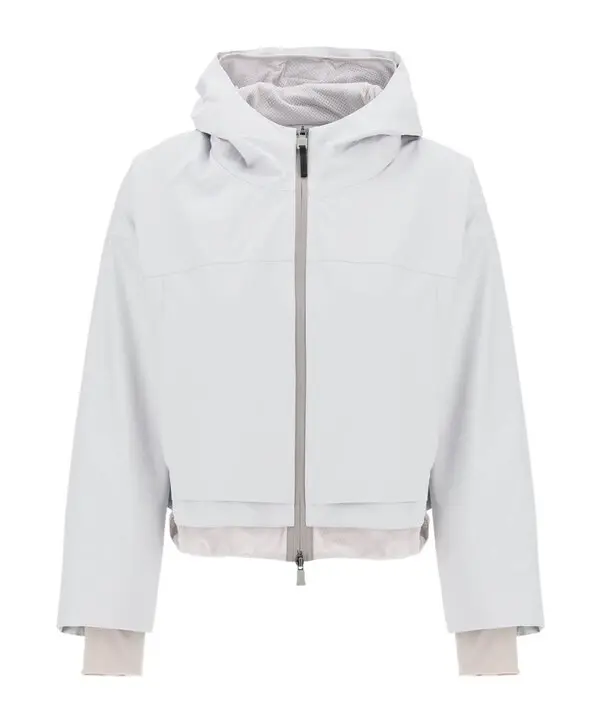 Herno Zip-up Hooded Jacket - White