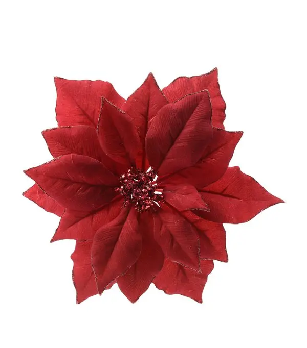 Harrods Poinsettia Flower Clip - Red