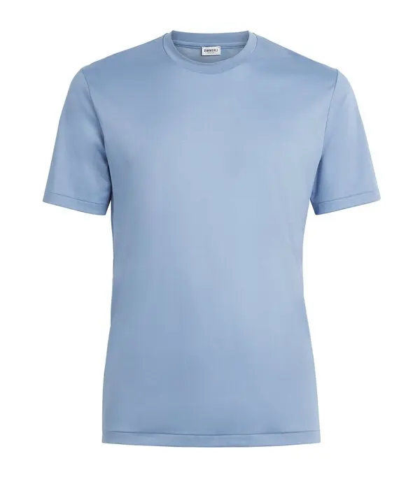 Zimmerli 286 Sea Island Round Neck T-shirt - Blue