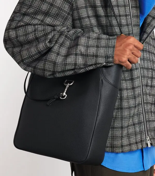 SYSTEM Leather Anchor Shoulder Bag