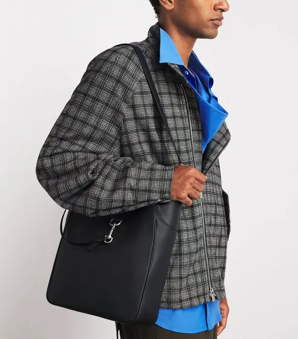 SYSTEM Leather Anchor Shoulder Bag