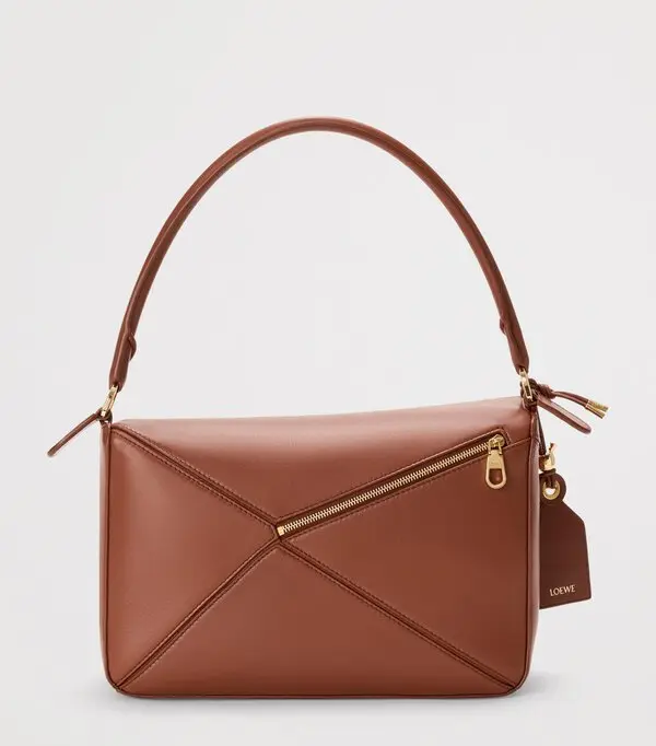 Loewe Medium Leather Featherlight Puzzle Top-handle Bag
