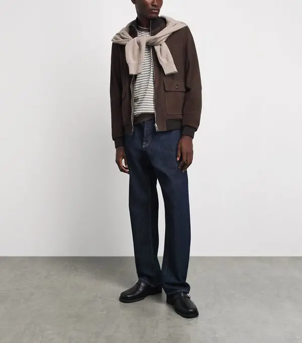 VALSTAR Reversible Suede Valstarino Bomber Jacket