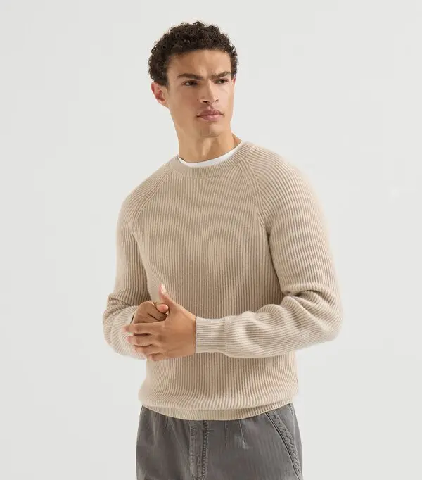 Brunello Cucinelli Cashmere Ribbed Sweater