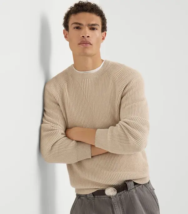 Brunello Cucinelli Cashmere Ribbed Sweater