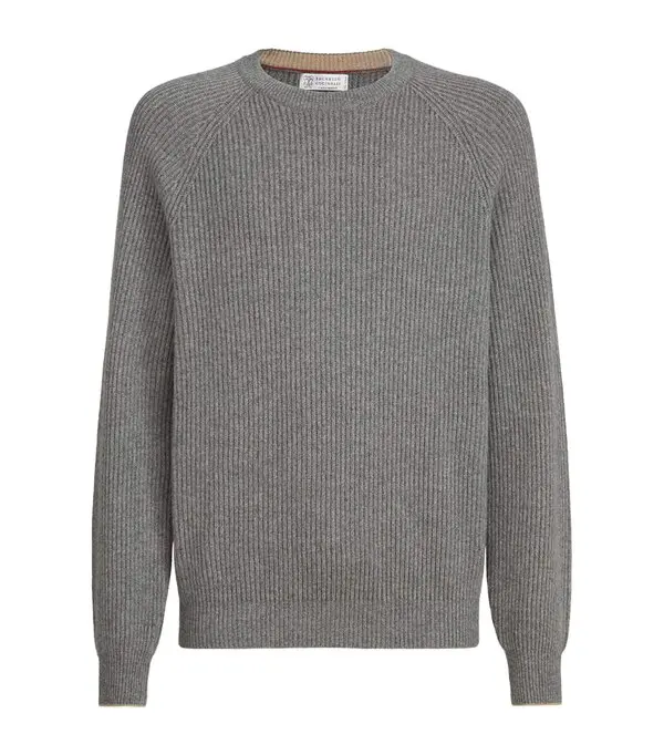 Brunello Cucinelli Cashmere Ribbed Sweater