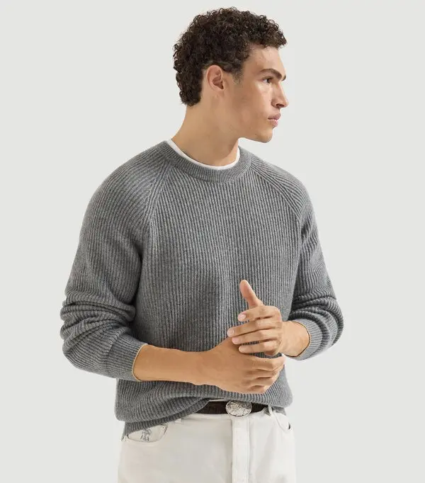 Brunello Cucinelli Cashmere Ribbed Sweater