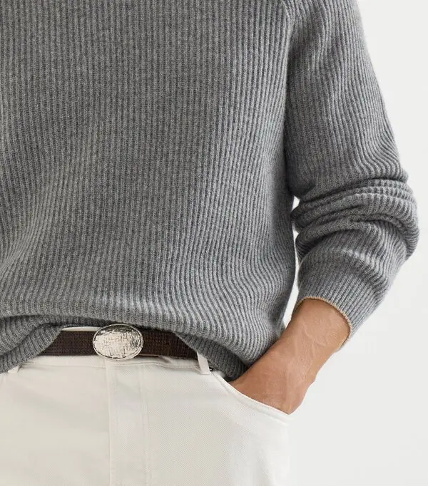 Brunello Cucinelli Cashmere Ribbed Sweater