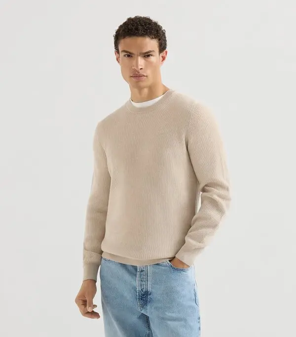 Brunello Cucinelli Cashmere English Rib Sweater