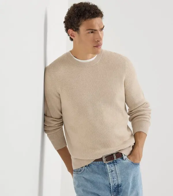 Brunello Cucinelli Cashmere English Rib Sweater