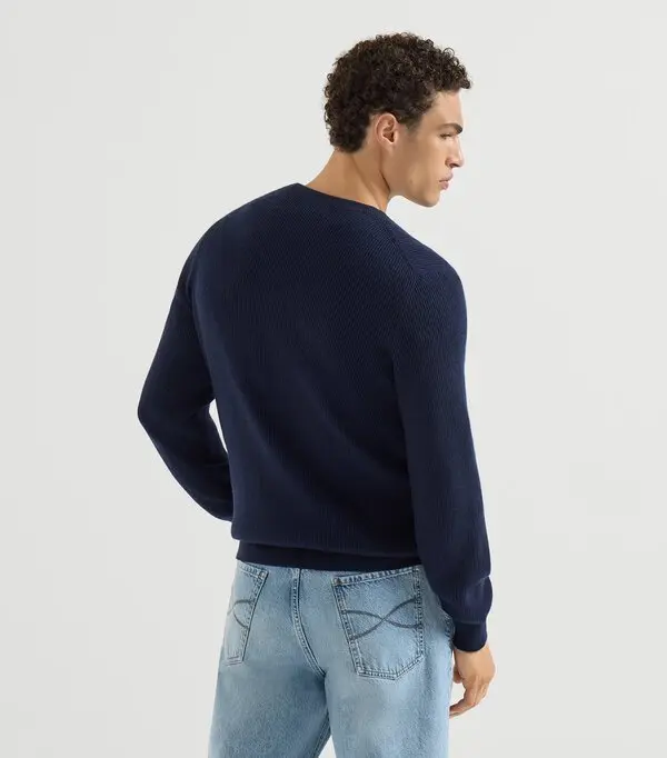 Brunello Cucinelli Cashmere English Rib Sweater