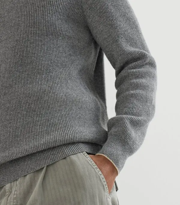 Brunello Cucinelli Cashmere English Rib Sweater