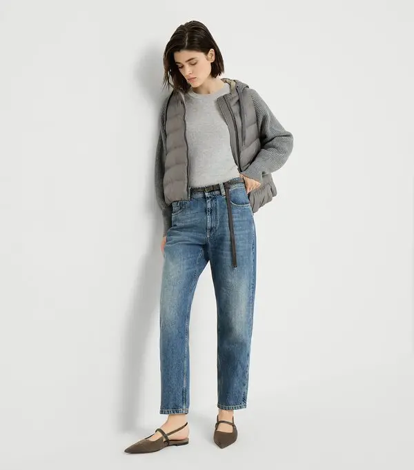 Brunello Cucinelli Baggy Tapered Jeans - Blue
