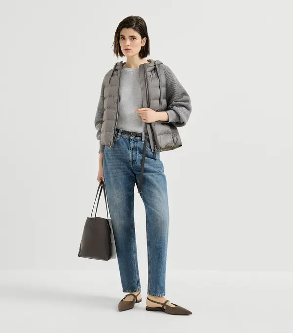 Brunello Cucinelli Baggy Tapered Jeans - Blue