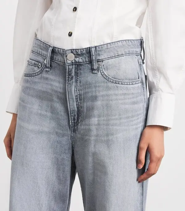 Rag & Bone Featherweight Logan Mid-rise Wide-leg Jeans - Blue
