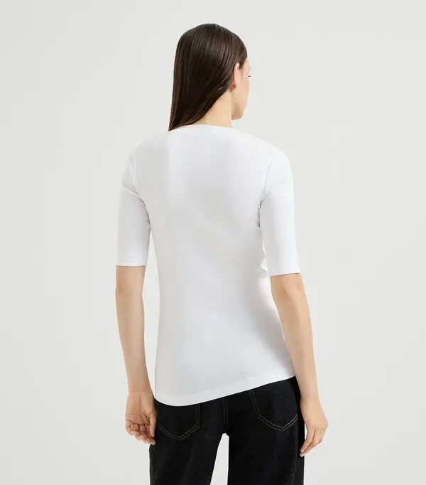Brunello Cucinelli Monili V-neck T-shirt